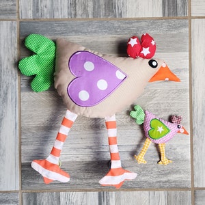 Scrappy Hen Chicken Stuffie ITH Embroidery Machine Pattern - Etsy
