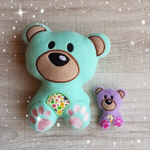 Teddy Stuffie ITH Embroidery Machine Pattern - Etsy