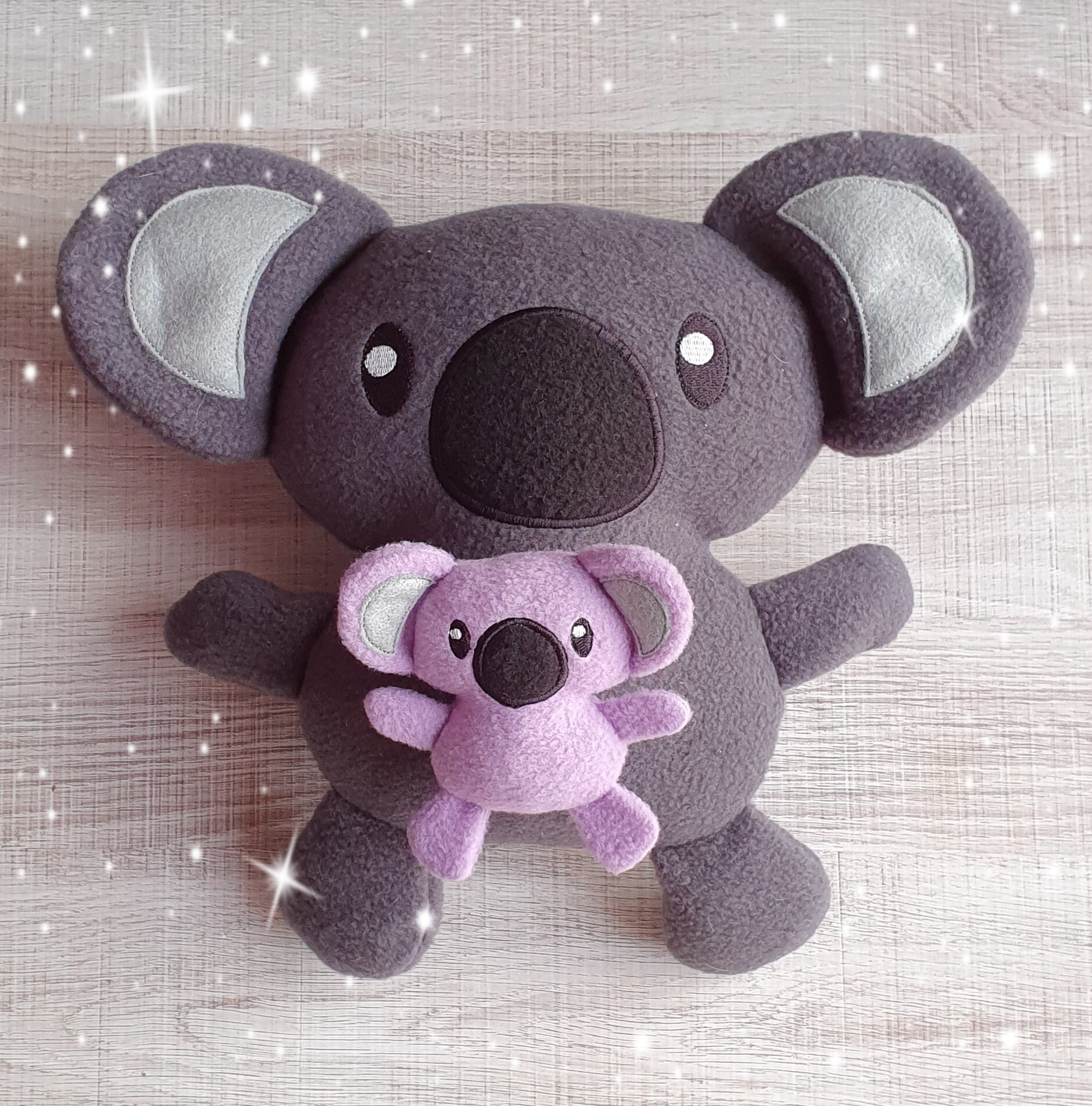 Koala Bear Stuffie ITH Embroidery Machine Pattern - Etsy