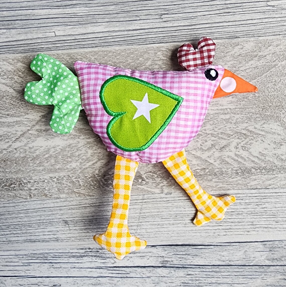 Scrappy Hen Chicken Stuffie ITH Embroidery Machine Pattern - Etsy