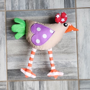 Scrappy Hen Chicken Stuffie ITH Embroidery Machine Pattern - Etsy