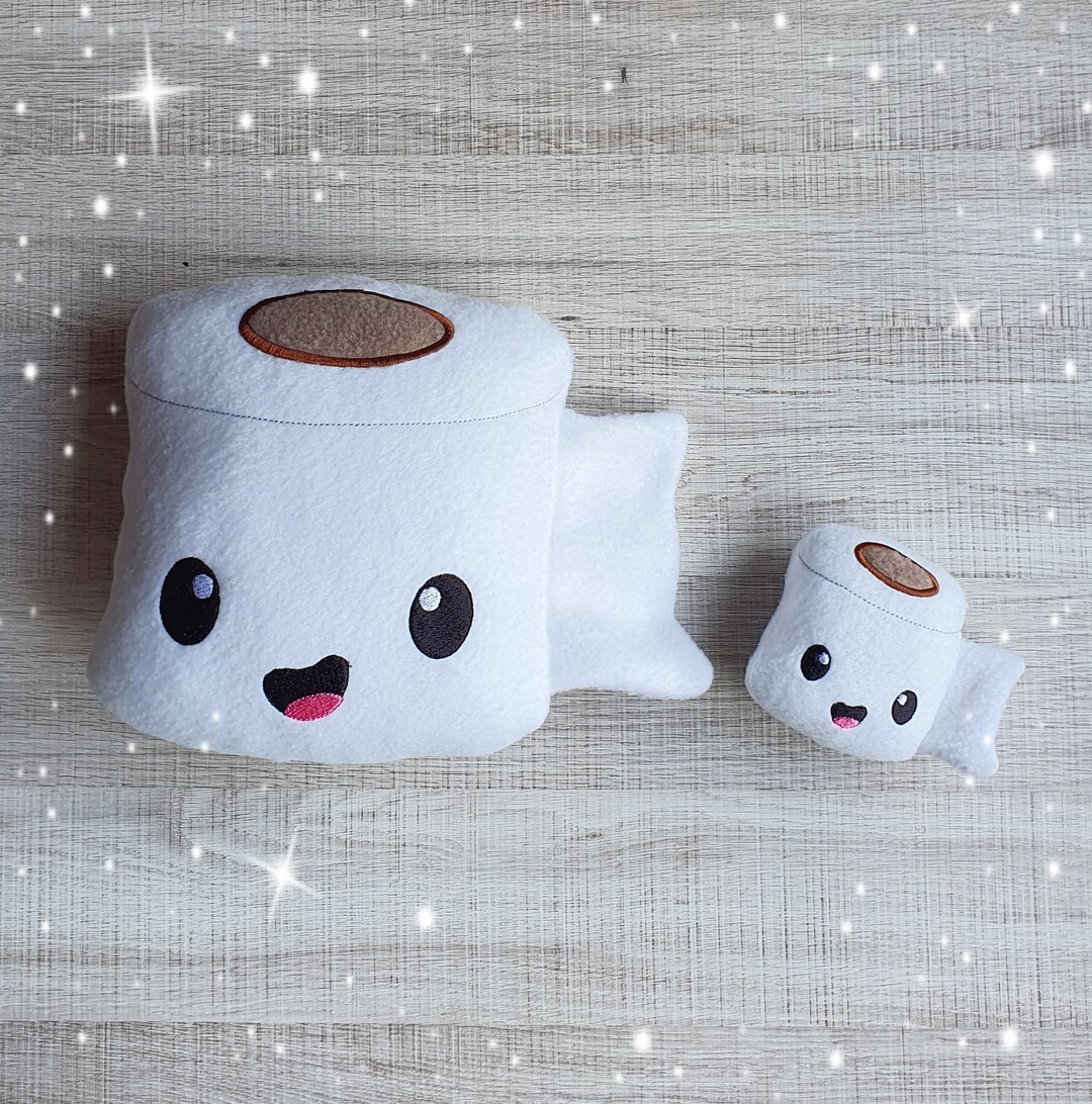 Toilet Paper Loo Roll Stuffie ITH Embroidery Machine Pattern - Etsy