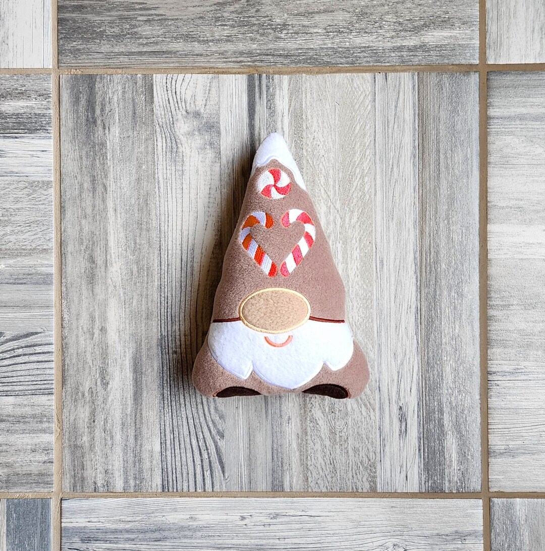 Candy Gingerbread Gnome Dwarf Stuffie ITH Embroidery Machine Pattern - Etsy