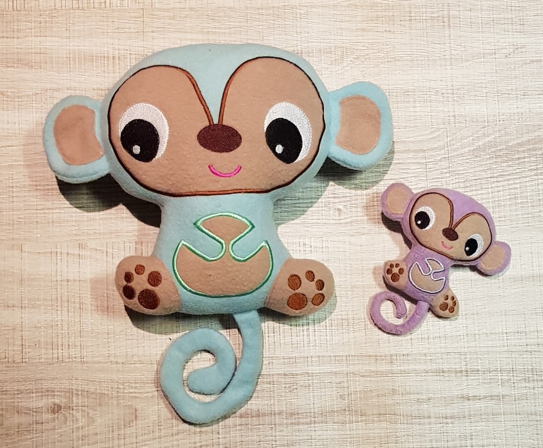 Keko Monkey Stuffie ITH Embroidery Machine Pattern - Etsy