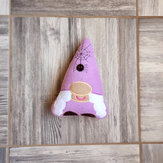 Spiderweb Halloween Gnome Gnomess Dwarf Witch Stuffie ITH - Etsy