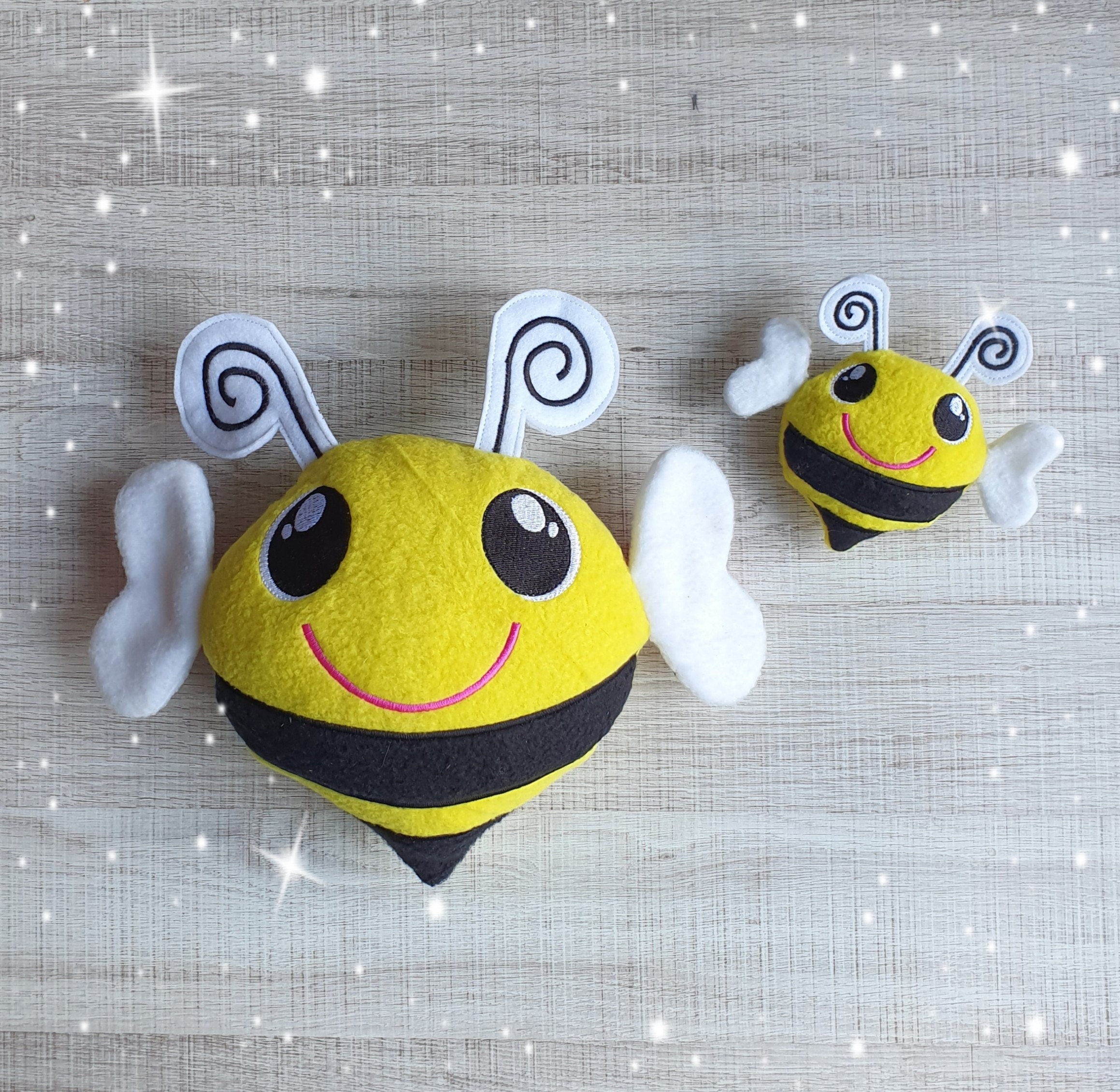Honey Bee Stuffie ITH Embroidery Machine Pattern - Etsy