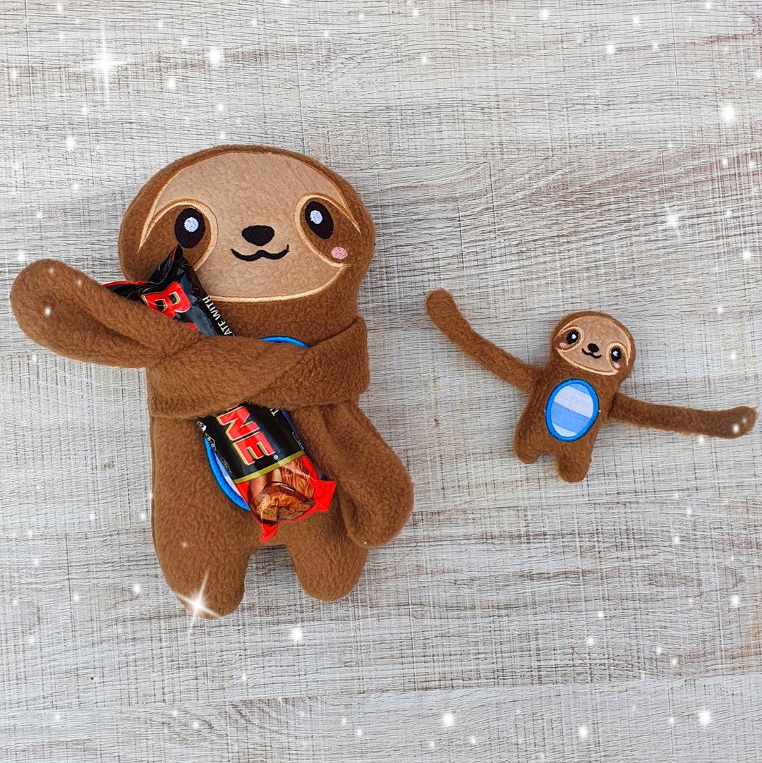 Sloth Hugger Stuffie ITH Embroidery Machine Pattern - Etsy
