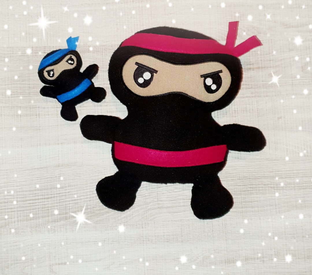 Ninja Warrior Stuffie ITH Embroidery Machine Pattern - Etsy