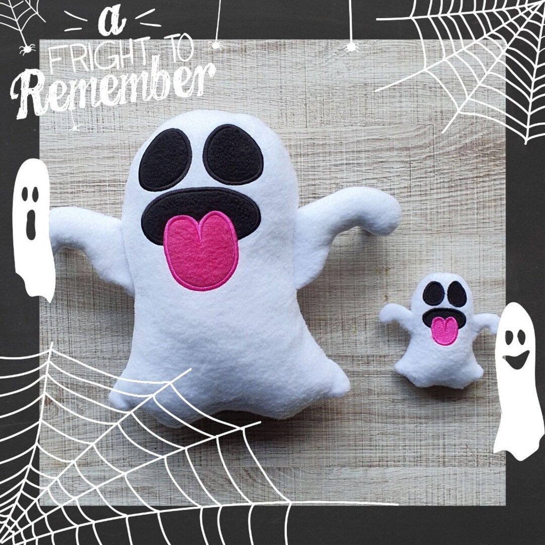 Ghost Two Halloween Stuffie ITH Embroidery Machine Pattern - Etsy