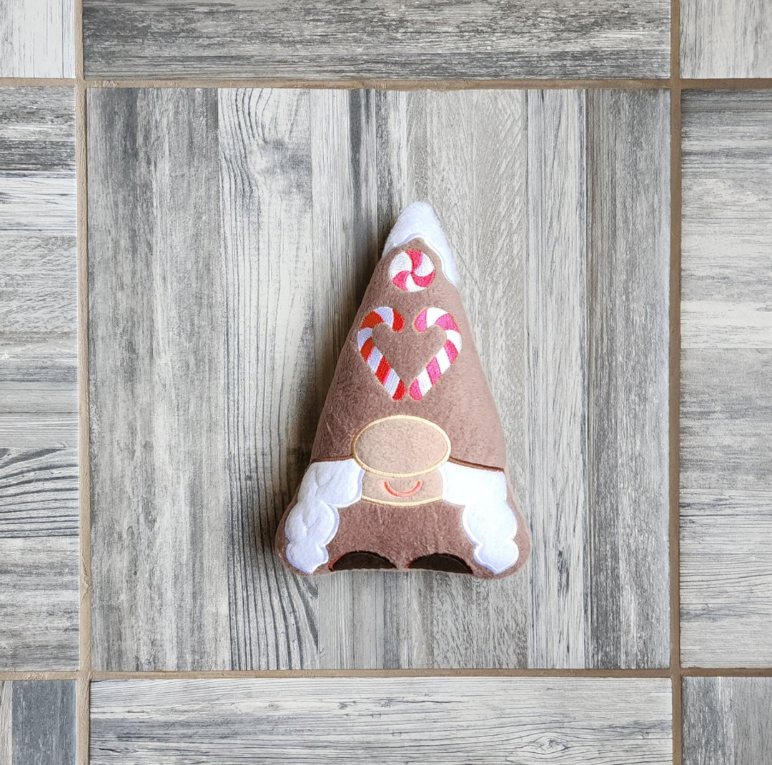 Candy Gingerbread Gnomess Dwarfess Stuffie ITH Embroidery Machine ...