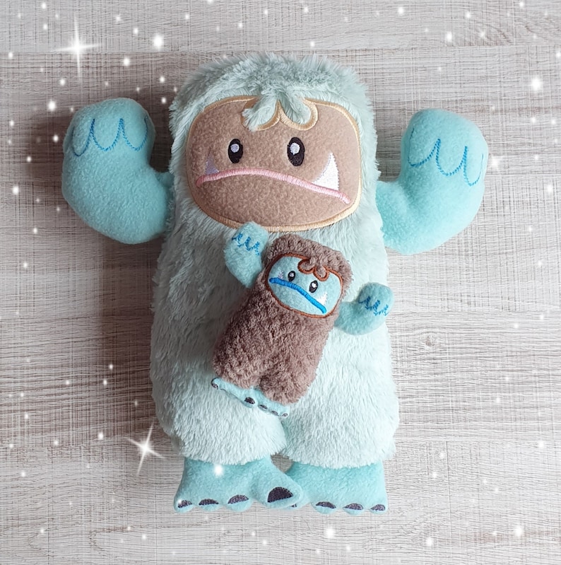 Bigfoot Yeti Stuffie ITH Embroidery Machine Pattern | Etsy