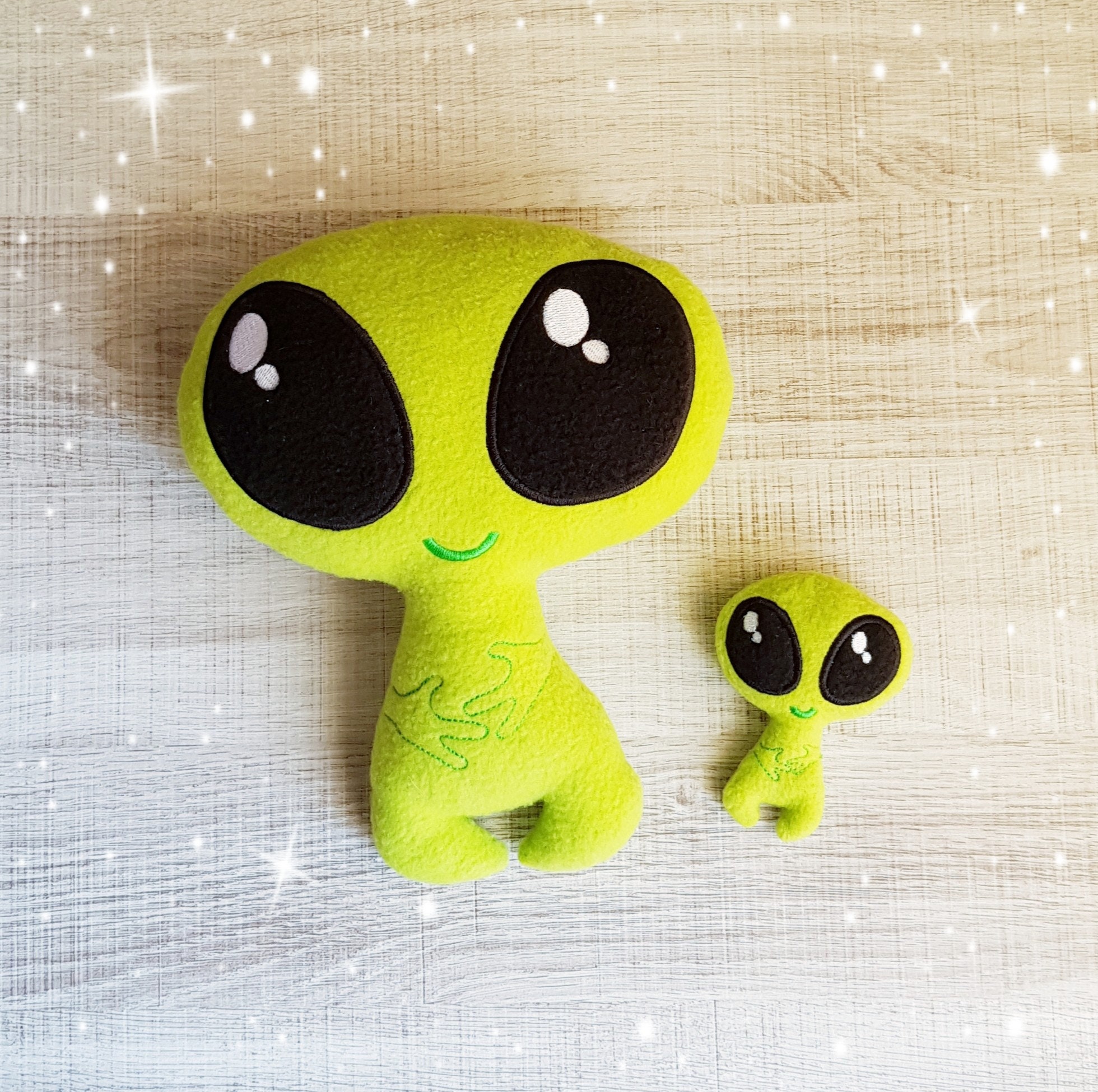 Alien Stuffie ITH Embroidery Machine Pattern - Etsy