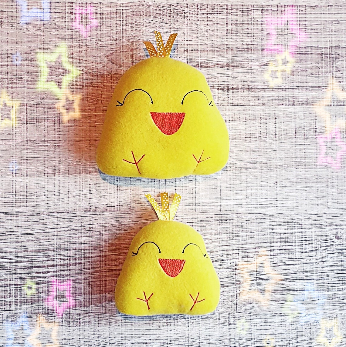 Easter Chick Stuffies ITH Embroidery Machine Pattern - Etsy