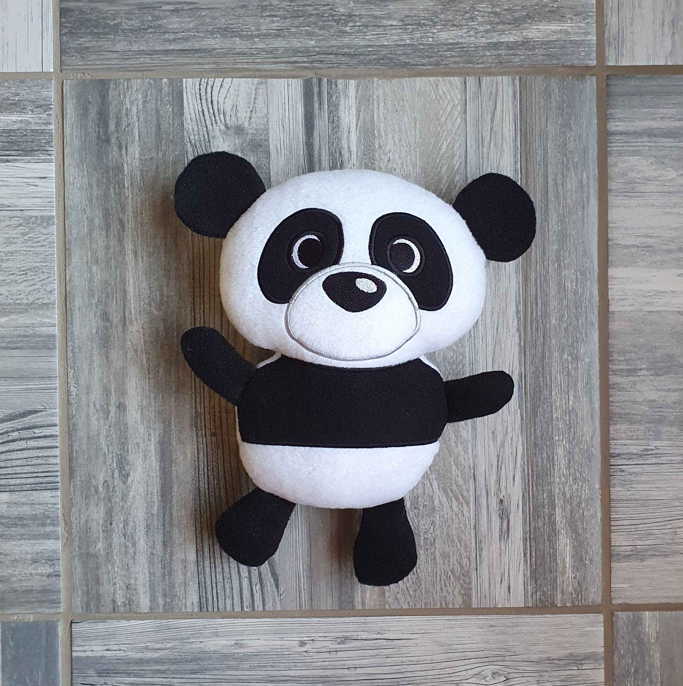 Panda Bear Stuffie ITH Embroidery Machine Pattern - Etsy