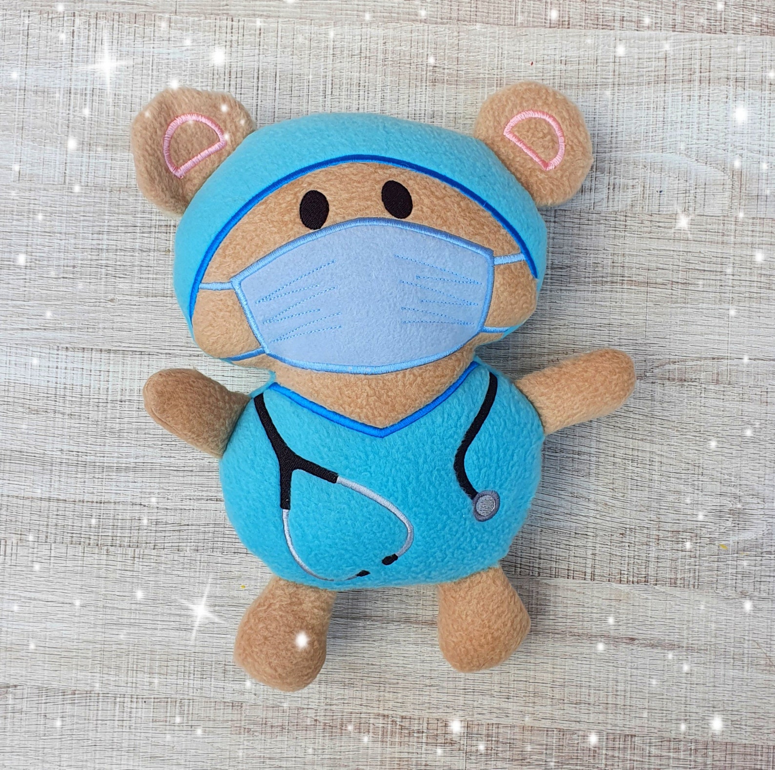 Doctor Nurse Medic Teddy Bear Stuffie ITH Embroidery Machine Pattern - Etsy