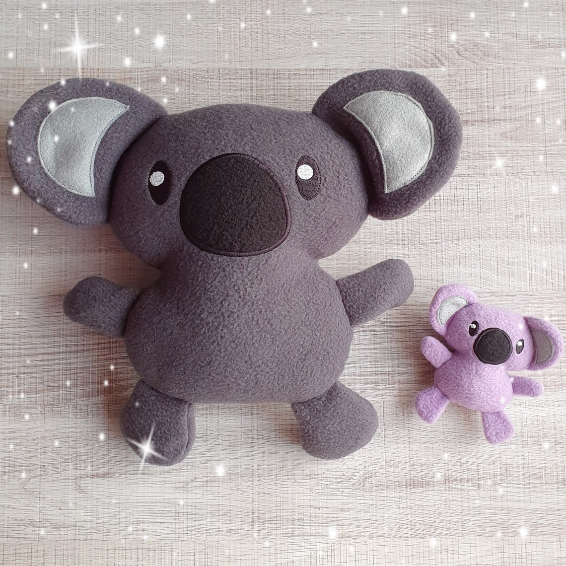 Koala Bear Stuffie ITH Embroidery Machine Pattern - Etsy