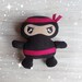 Ninja Warrior Stuffie ITH Embroidery Machine Pattern - Etsy