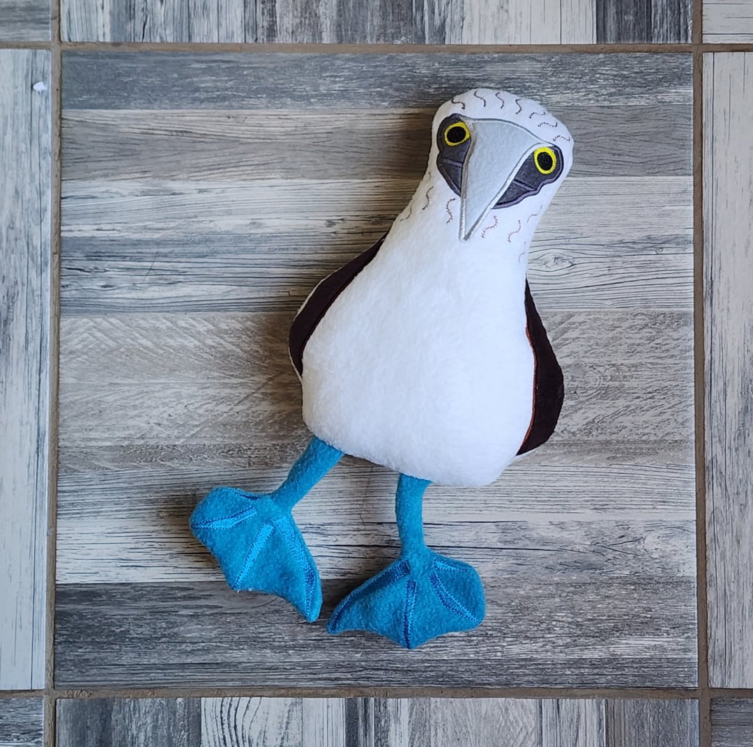 Blue Footed Booby Bird Stuffie ITH Embroidery Machine Pattern - Etsy