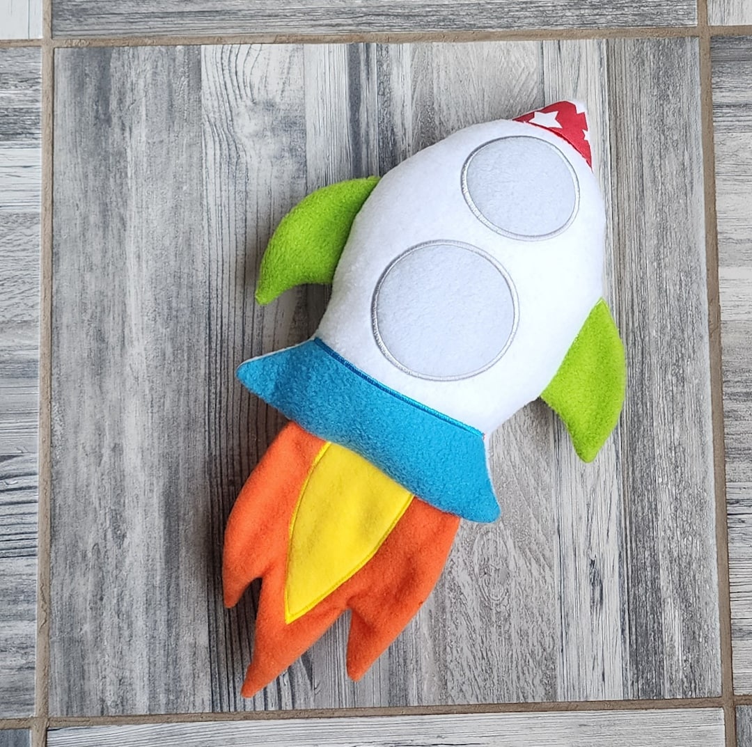 Space Rocket Stuffie ITH Embroidery Machine Pattern - Etsy