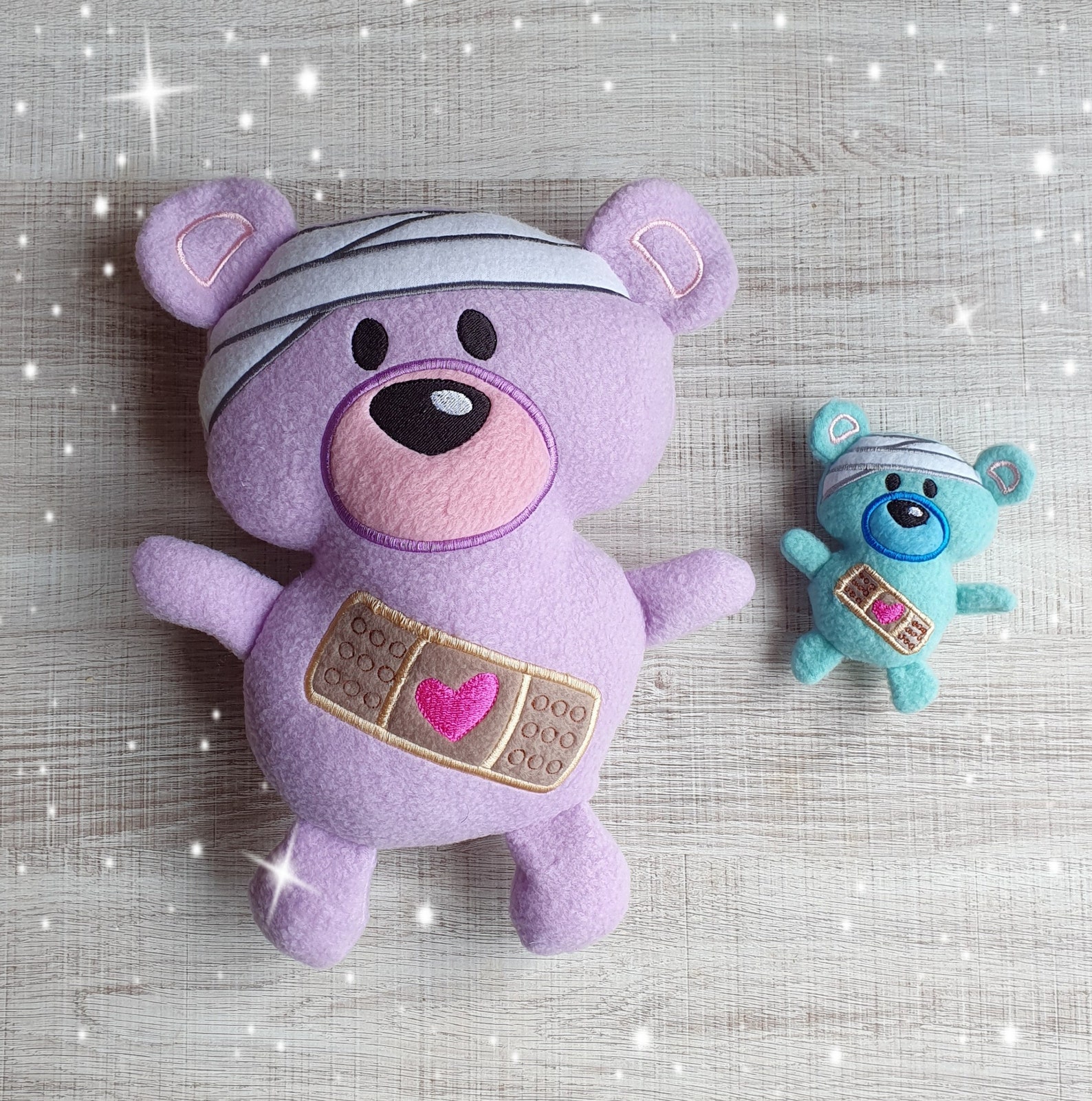 Booboo Bandaid Bear Stuffie ITH Embroidery Machine Pattern - Etsy Australia