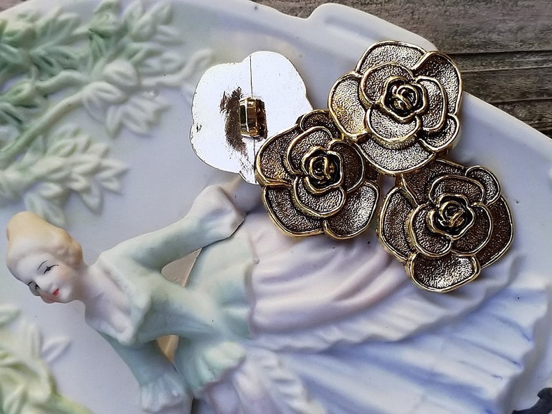 Rose Design Gold/silver Buttons20mm / 25mm decorate Your Own - Etsy