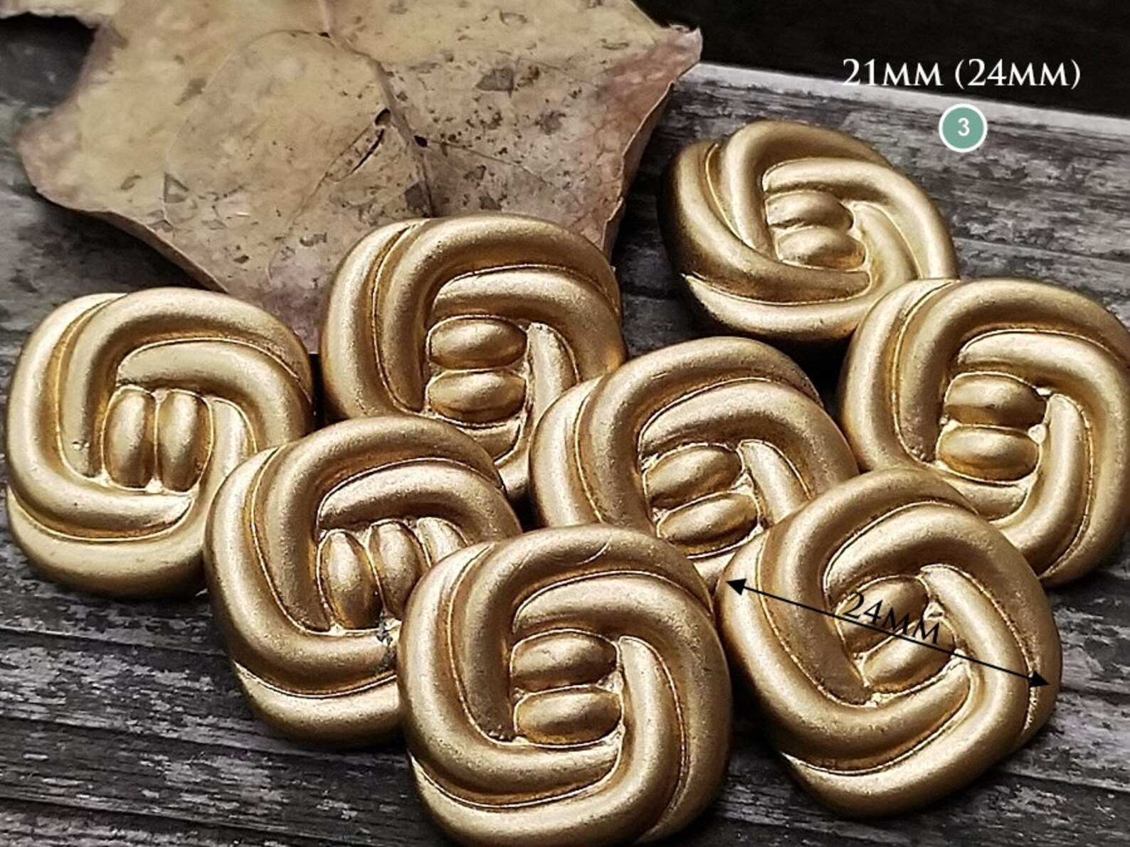 Vintage Gold Flower Buttonschoose Style & Size 6 or 8 - Etsy