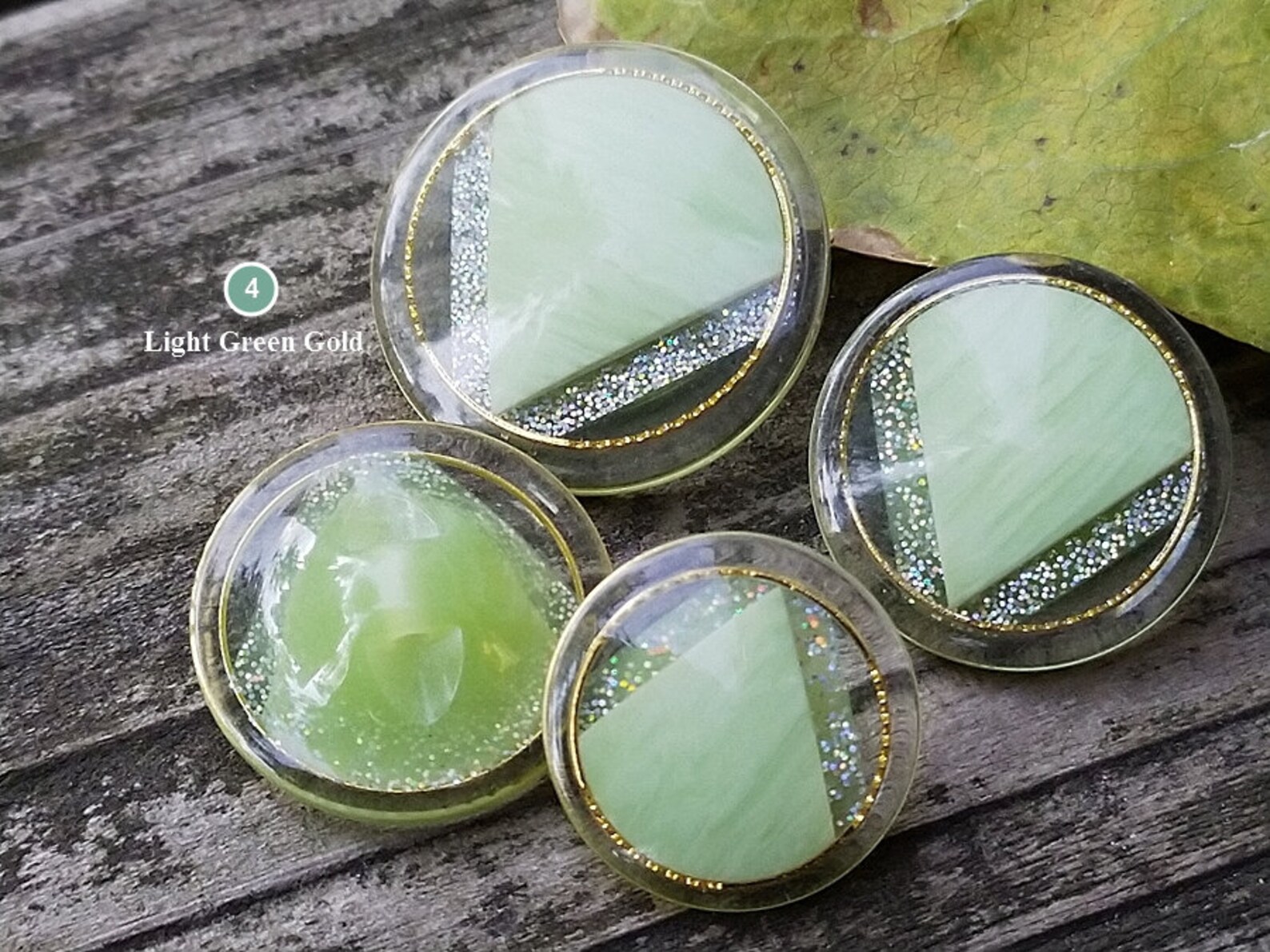 Nylon Candy Gold Clear Buttonschoose Colors and Sizehigh - Etsy