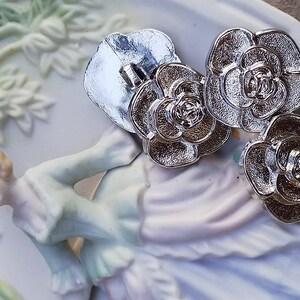 Rose Design Gold/silver Buttons,20mm / 25mm ,decorate Your Own Colors ...