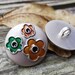 Vintage Gold Flower Buttons,(choose Style & Size) 6 or 8 Pieces ,high ...