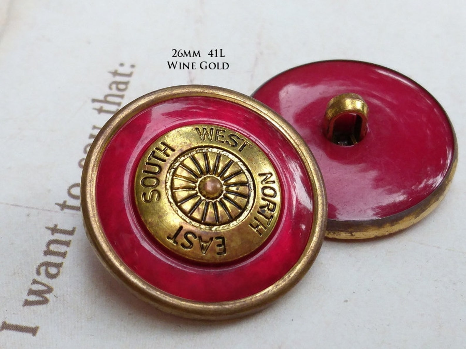 RED Mixed Button Sizesrandom Combination Mixed 20 - Etsy