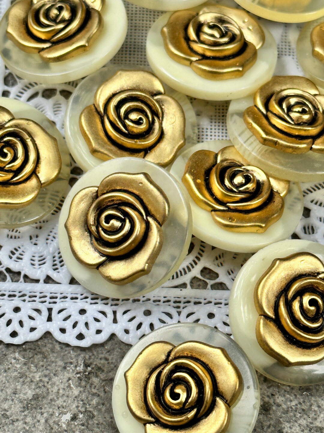 25mm(40l)30mm(47l),vintage Rose Gold Buttons,decoration Buttons. - Etsy