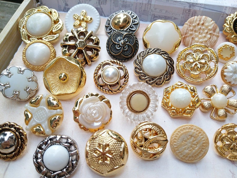 High Quality Mixed Flower Design Buttons Theme Packs15mm30mm - Etsy