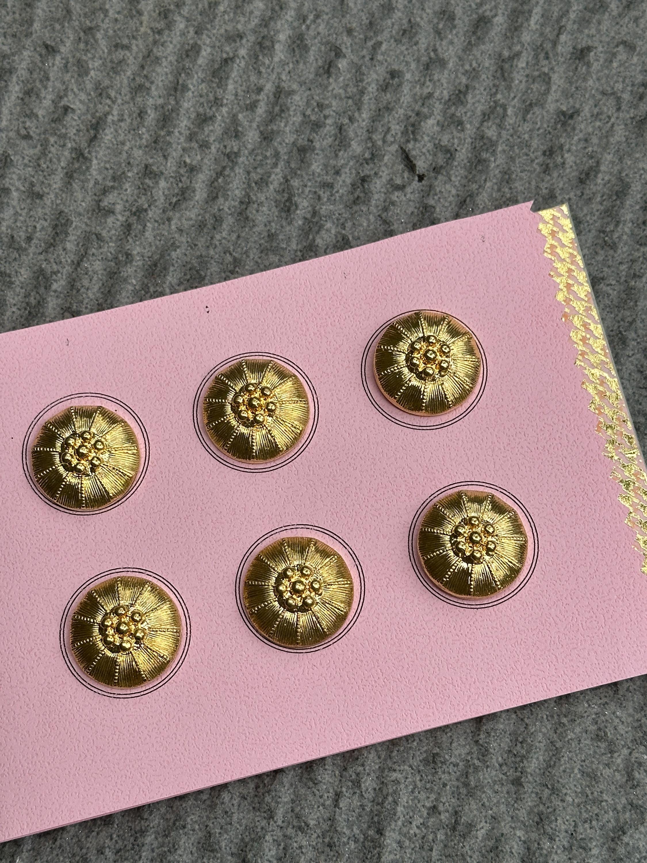 Vintage Buttons,gold Flower Buttons,13mm/15mm/18mm/23mm/28mm,high ...