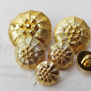 Vintage Buttons,gold Flower Buttons,13mm/15mm/18mm/23mm/28mm,high ...