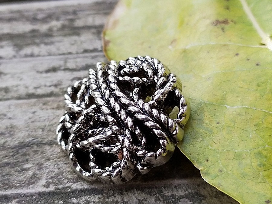 Vintage Silver, Hemp Rope Weave Design,high Quality Buttons,15mm/18mm ...