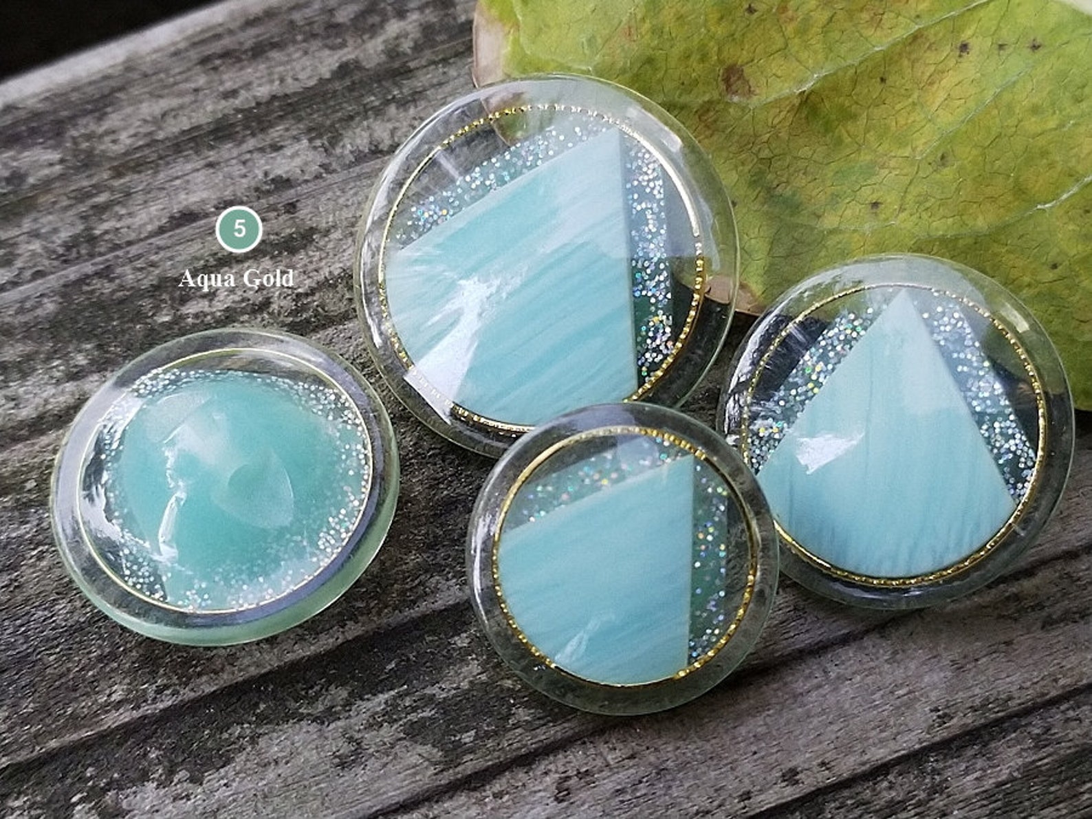 Nylon Candy Gold Clear Buttonschoose Colors and Sizehigh - Etsy