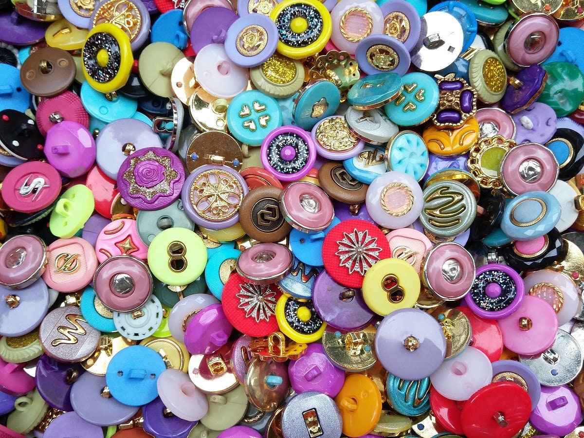 Mixed Colorful High Quality Combination buttonsRandom | Etsy