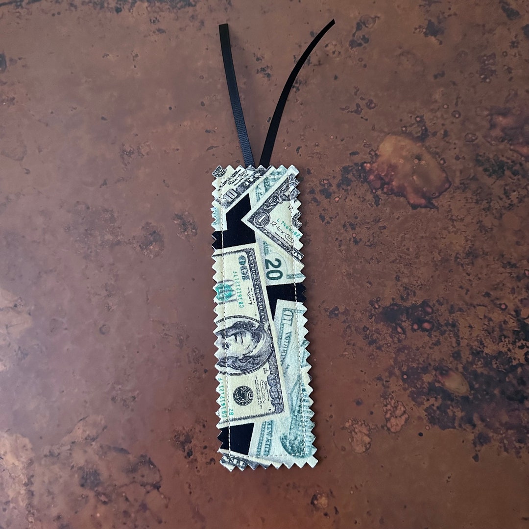 Money Themed Fabric Bookmark - Etsy