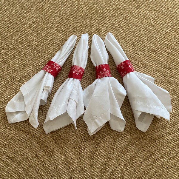Red Napkin Rings - Etsy