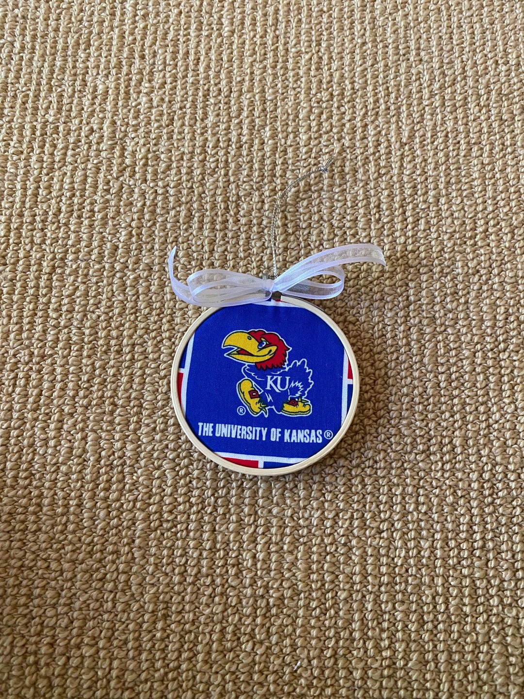 University of Kansas KU Jayhawks Christmas Tree Ornament - Etsy
