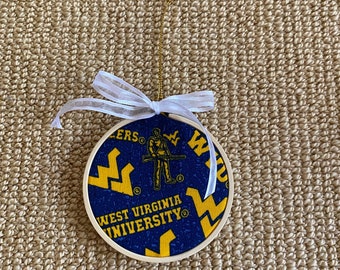 West Virginia Christmas Ornament Handmade Engraved Wooden Tree Bauble ...