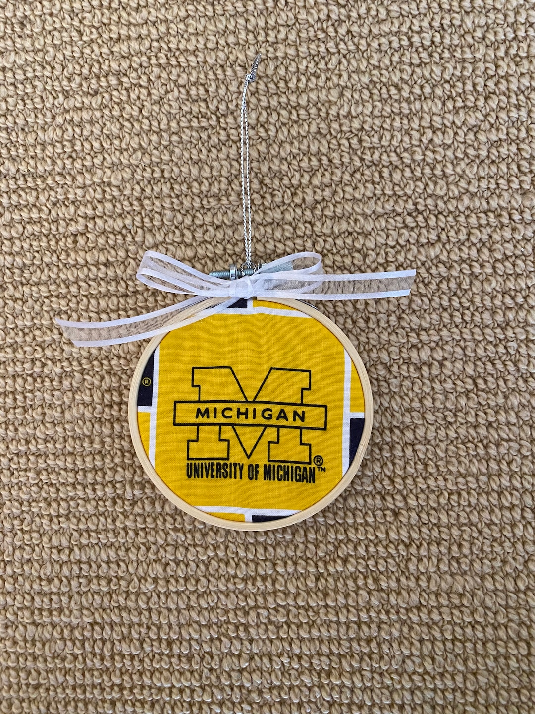 University of Michigan Wolverines Christmas Tree Ornament - Etsy