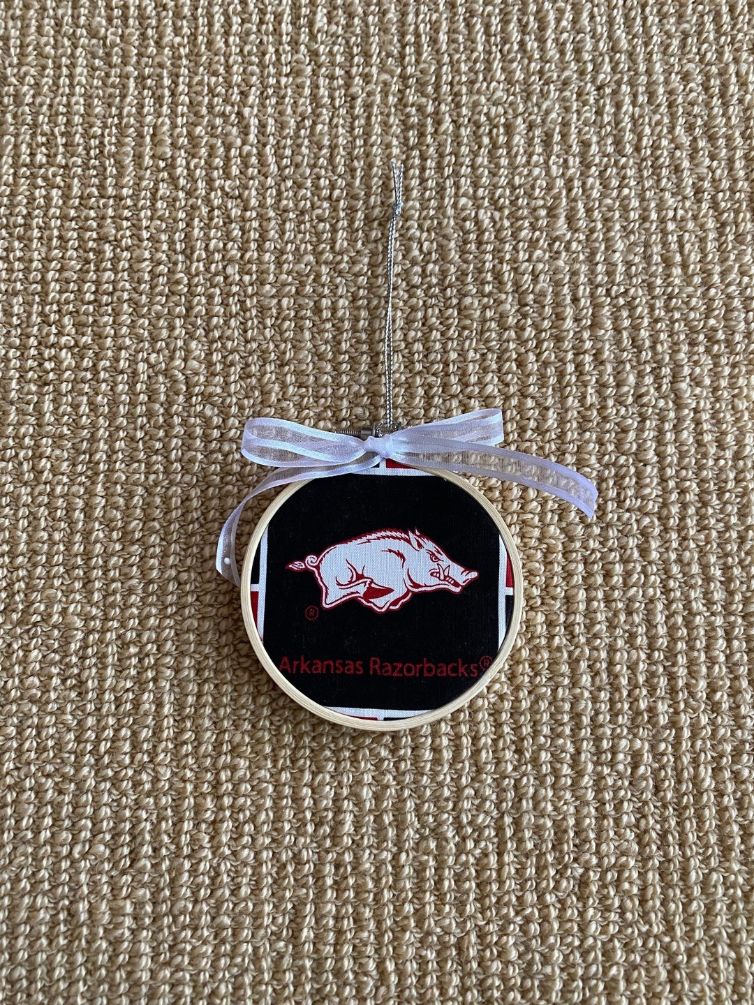 University of Arkansas Razorbacks Christmas Tree Ornament - Etsy