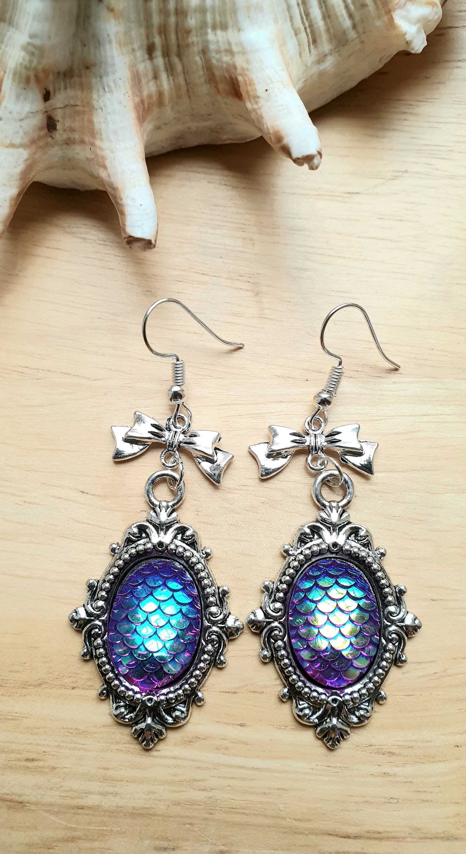 Mermaid Earrings Mermaid Gift Mermaid Jewellery | Etsy