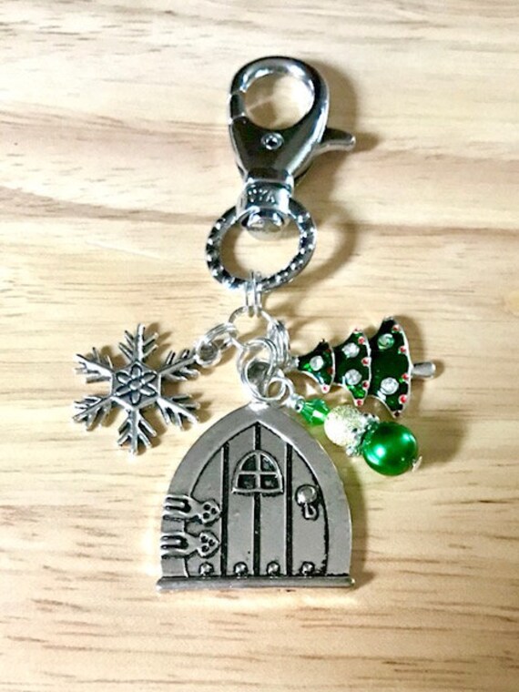 Elf Door Keyring Elf Purse Charm Christmas Elf Gift | Etsy