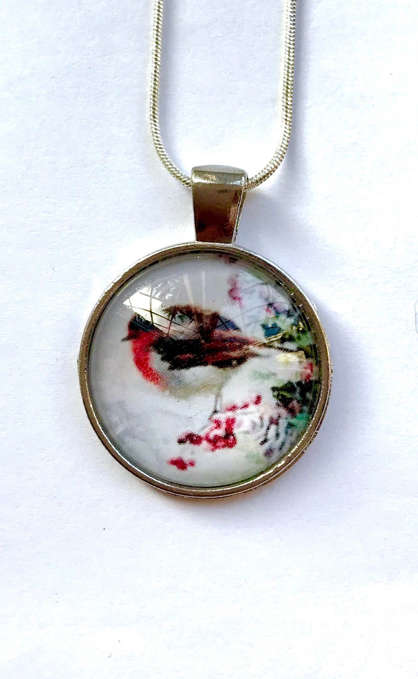 Robin Necklace Robin Redbreast Robin Gift Bird Jewellery - Etsy
