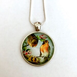 Robin Necklace, Robin Redbreast, Robin Gift, Bird Jewellery - Etsy