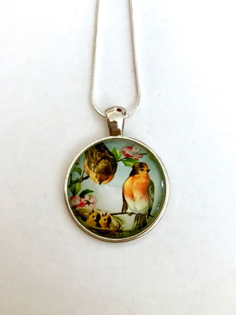 Robin Necklace Robin Redbreast Robin Gift Bird Jewellery - Etsy