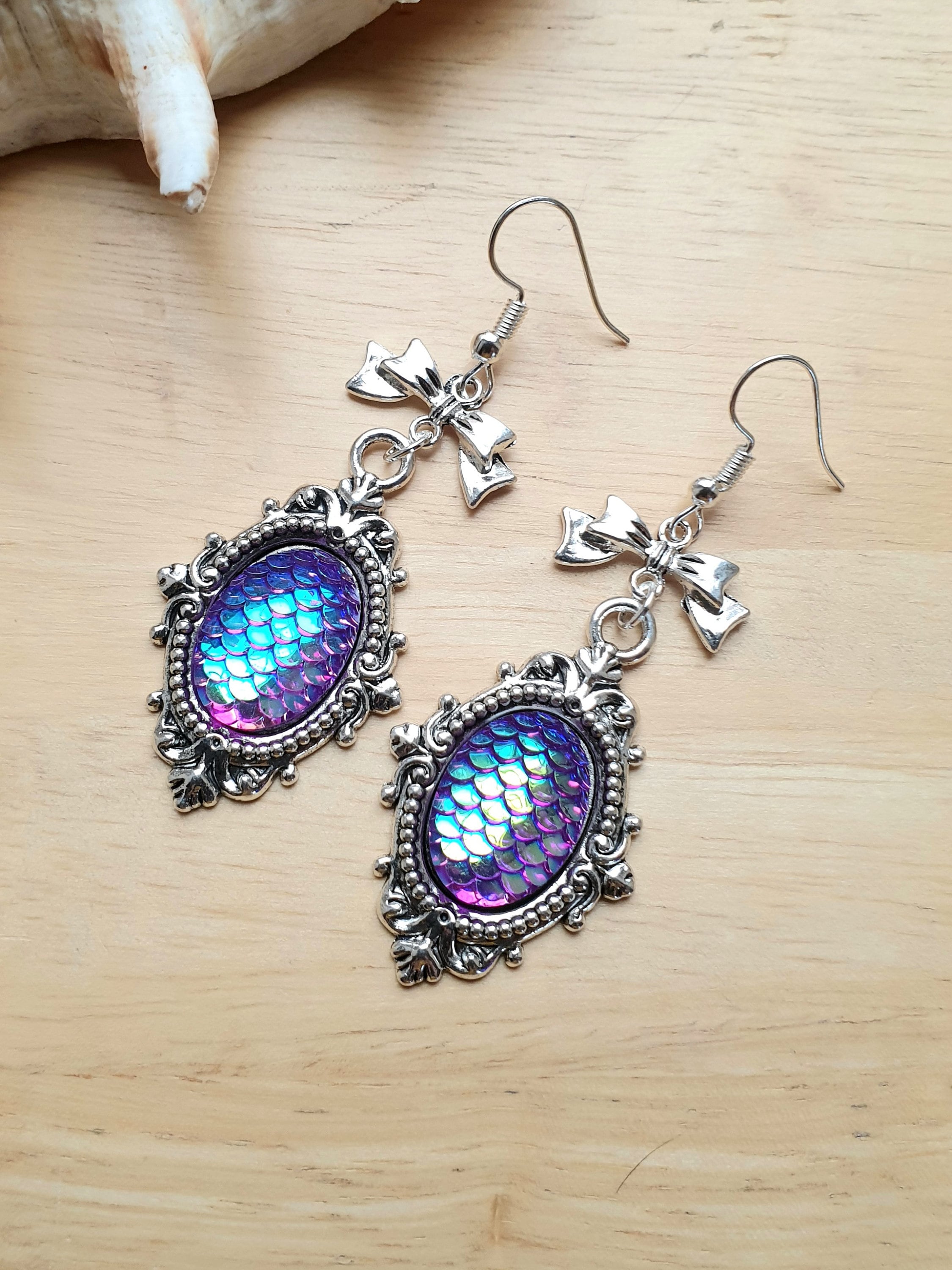 Mermaid Earrings Mermaid Gift Mermaid Jewellery | Etsy