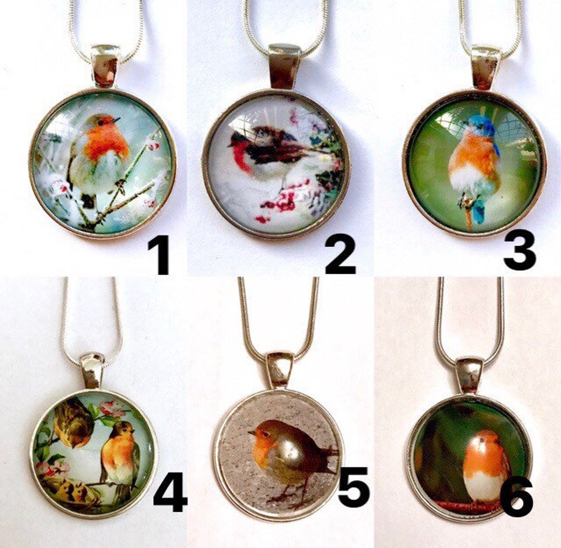 Robin Necklace Robin Redbreast Robin Gift Bird Jewellery - Etsy